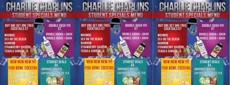 Charlie Chaplins, LIMERICK, Limerick | Pub info @ Publocation